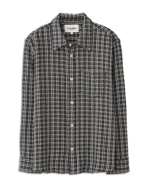 CORRIDOR Reverse Tweed Snow Check Cotton Shirt
