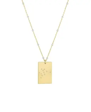 SET & STONES Zodiac Constellation Necklace Aquarius