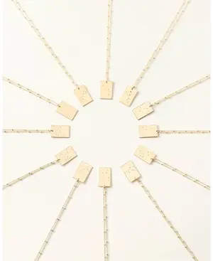 SET & STONES Zodiac Constellation Necklace - Libra