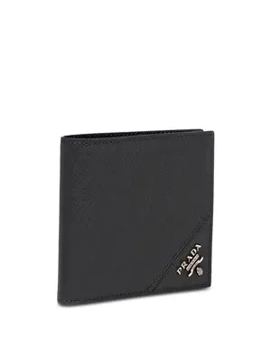 Prada Saffiano Leather Wallet With Coin Purse