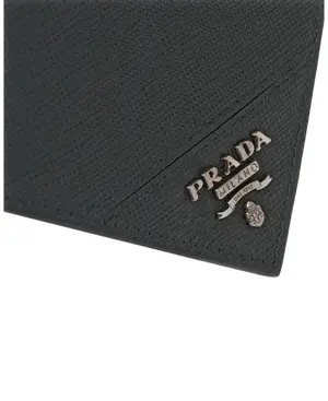 Prada Saffiano Leather Wallet With Coin Purse