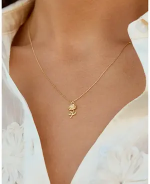 SET & STONES Elsie Birth Flower Necklace - April