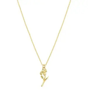 SET & STONES Elsie Birth Flower Necklace February