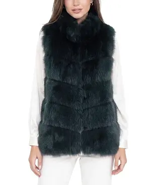 Gorski Reversible Merino Shearling Vest - Emerald