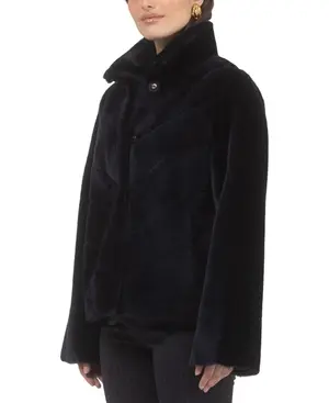 Gorski Reversible Merino Shearling Lamb Chevron Jacket