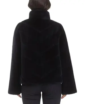 Gorski Reversible Merino Shearling Lamb Chevron Jacket