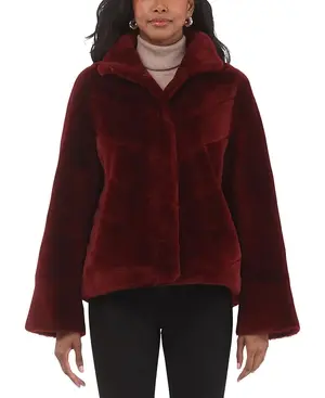 Gorski Reversible Shearling Jacket - Wine/wine