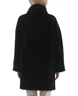 Gorski Reversible Shearling Lamb Jacket With Embroidered Trim