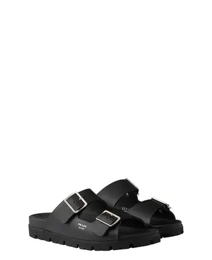 Prada Rubber Strap Sandals
