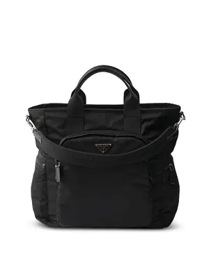Prada Re-nylon And Saffiano Leather Tote Bag