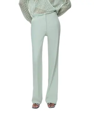 NOCTURNE Straight Leg Mid Rise Trousers
