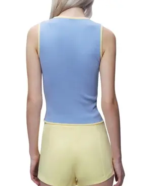 NOCTURNE Button-embellished Knit Top