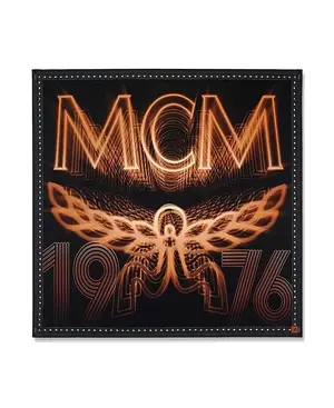 Mcm M50 Logo Silk Scarf - Black