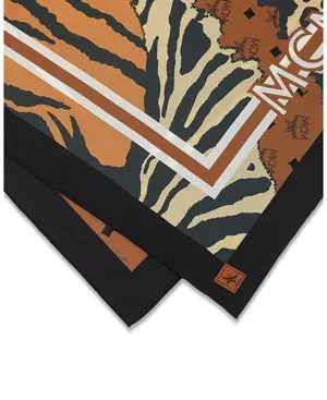 Mcm Animalier Silk Scarf