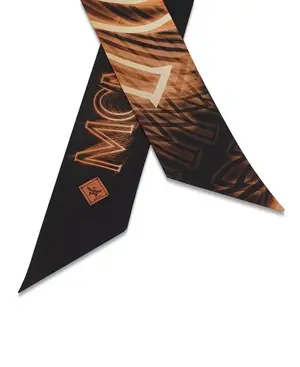 Mcm M50 Logo Petite Silk Scarf