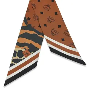 Mcm Animalier Petite Silk Scarf