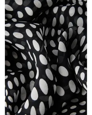 Whistles Printed Scarf Sheer Blouse