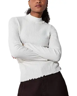 Whistles Textured Long Sleeve Top
