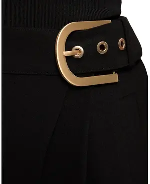 Karen Millen Tailored Crepe Buckle Trousers