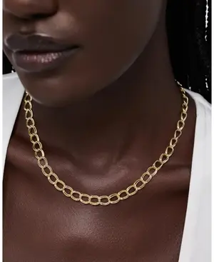 ANA LUISA 14k Plated Link Chain Necklace