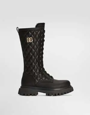 Dolce & Gabbana Nappa Calfskin Knee High Boots