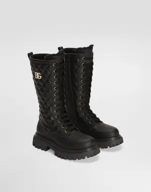 Dolce & Gabbana Nappa Calfskin Knee High Boots