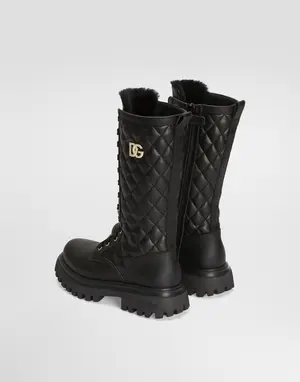 Dolce & Gabbana Nappa Calfskin Knee High Boots