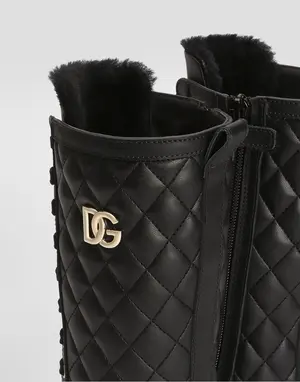 Dolce & Gabbana Nappa Calfskin Knee High Boots
