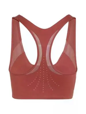 Adidas By Stella McCartney Mesh-panelled Racerback Sports Bra - Red