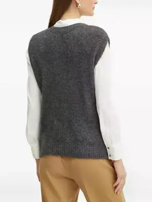 MORGAN Buttoned V-neck Vest