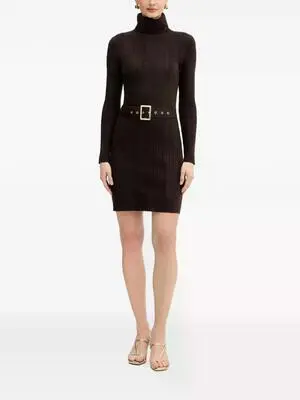 MORGAN Ribbed Knit Mini Dress