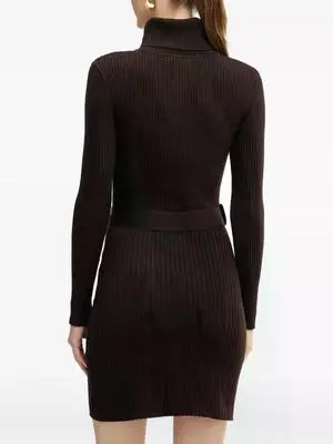 MORGAN Ribbed Knit Mini Dress