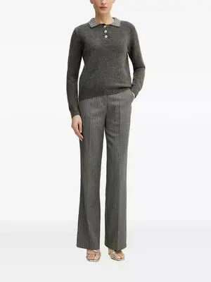 MORGAN Embellished Collared Sweater