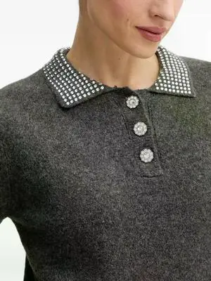 MORGAN Embellished Collared Sweater