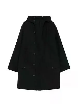 Yohji Yamamoto Hooded Coat - Black