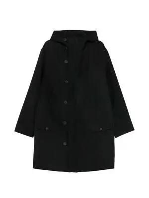Yohji Yamamoto Hooded Coat - Black