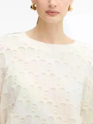 MORGAN Scallop Pattern Sweater