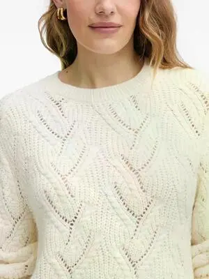 MORGAN Long Sleeve Openwork Sweater