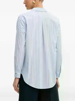 MORGAN Striped Shirt With Embellished Collar