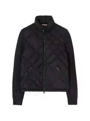 Burberry Dunsbury Puffer Jacket With Knitted Sleeves