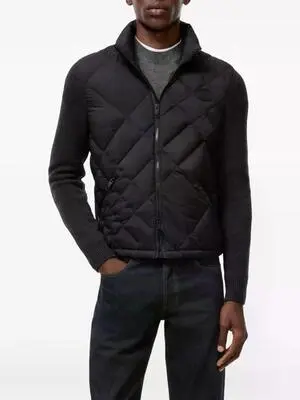 Burberry Dunsbury Puffer Jacket With Knitted Sleeves