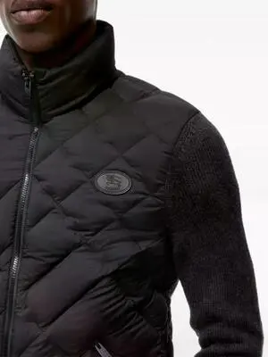 Burberry Dunsbury Puffer Jacket With Knitted Sleeves