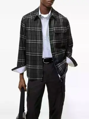 Burberry Check Wool Cashmere Overshirt