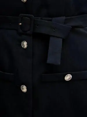 MORGAN Button Belted Mini Dress