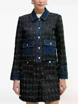 MORGAN Denim Tweed Jacket - Multicolour