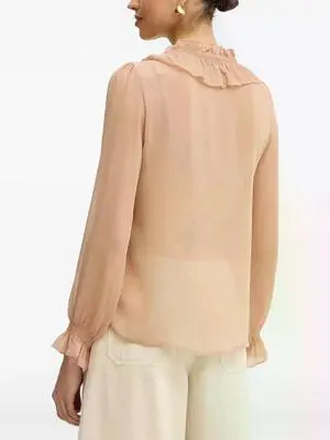 MORGAN Ruffled V-neck Top