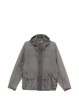 TEN C Hooded Flap-pocket Jacket - Grey