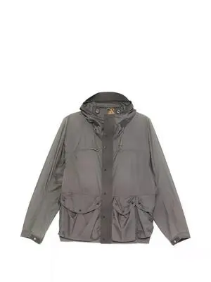 TEN C Hooded Flap-pocket Jacket - Grey