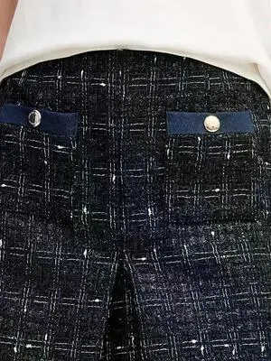 MORGAN Tweed Button Mini Skirt