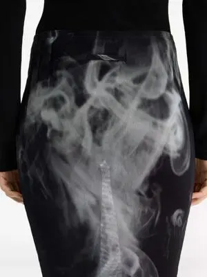 JEAN PAUL GAULTIER The Long Smoking" Mesh Skirt